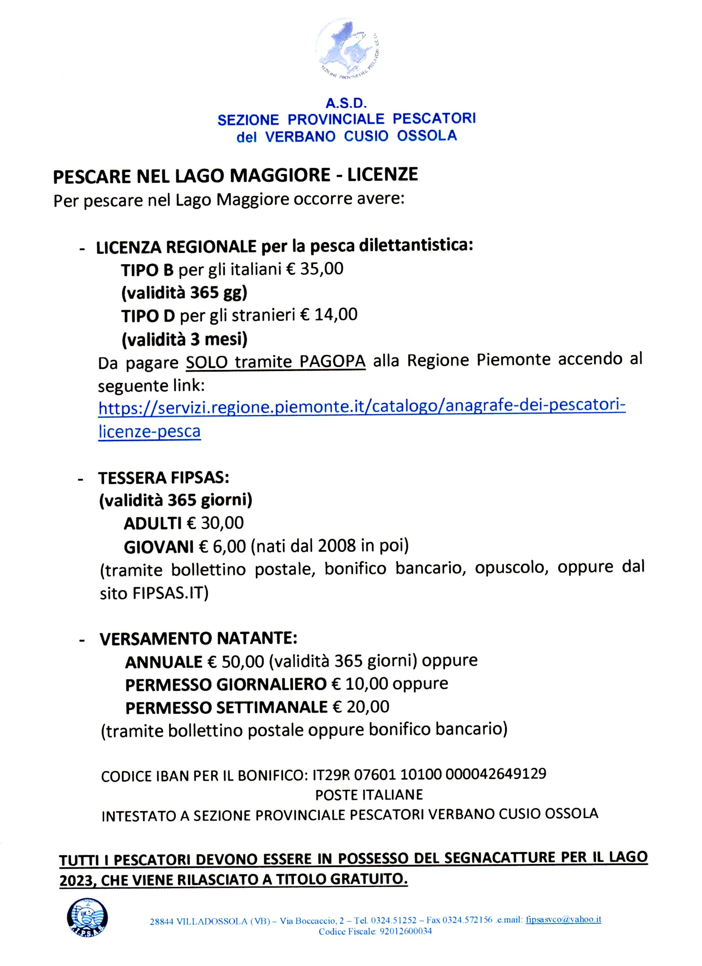 A.S.D. SEZIONE PROVINCIALE PESCATORI DEL VCO CONVENZIONATA F.I.P.S.A.S ... A.S.D. SEZIONE PROVINCIALE PESCATORI DEL VCO CONVENZIONATA F.I.P.S.A.S ...
